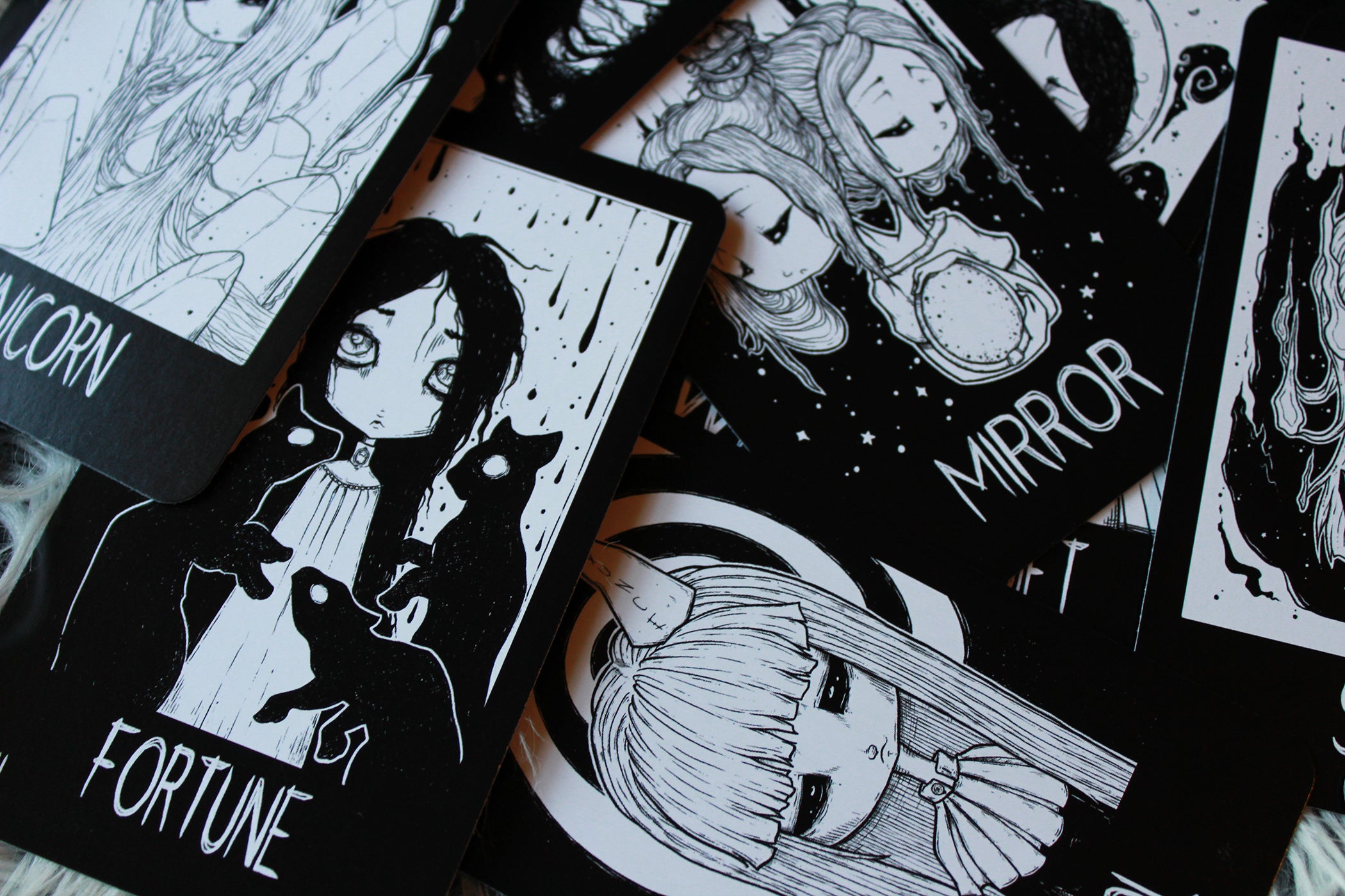 Making my 2nd Edition Mystic Misfits Oracle Deck. – Paper Haunt / White ...