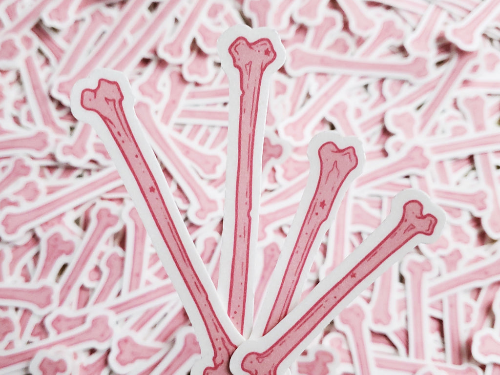 Pink Bones STICKER pack – Paper Haunt / White Stag Art