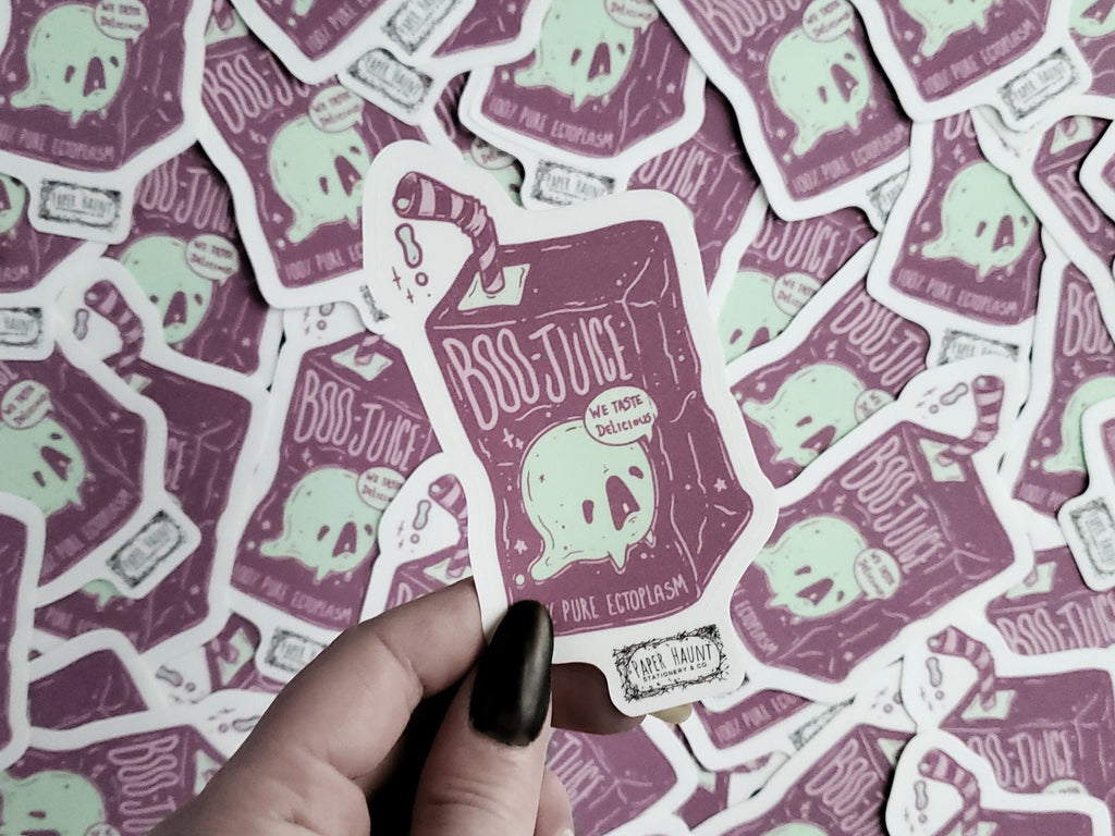 Boo Juice Sticker – Paper Haunt / White Stag Art