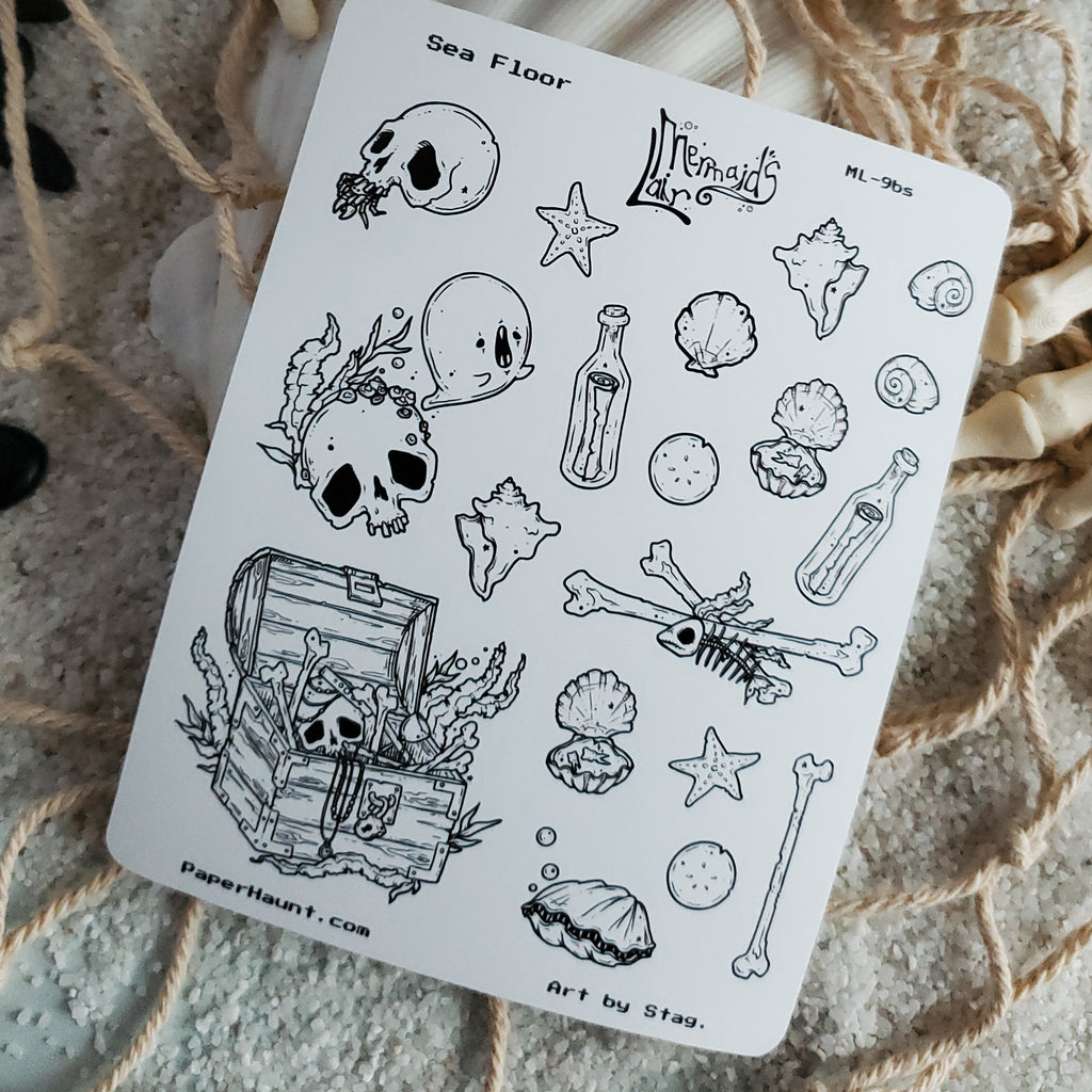 Sea Floor Sticker sheets – Paper Haunt / White Stag Art